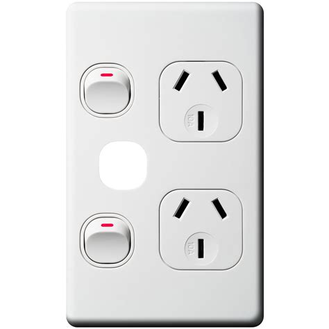 Voltex Classic Vertical Double Power Outlet V A With Extra Switch Provision And Safety