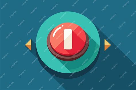 A Red Circular Button With A White Pause Symbol Surrounded By A