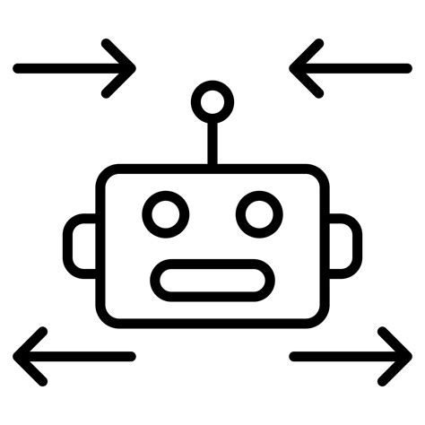Response Bot Icon Line Vector Illustration Vector Art At Vecteezy