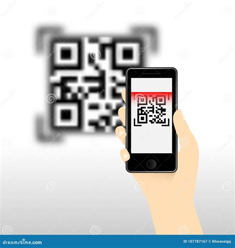 QR Code For Mobile Payment Digital Code Easy Pay Vector Illus Stock Illustration