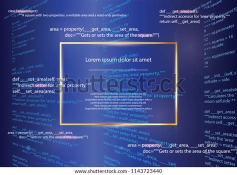 Programming Application Development Code Background Design Stock Vector