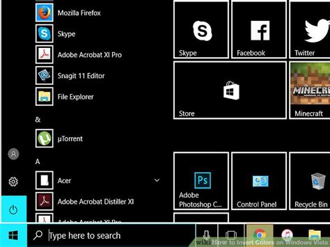 How To Invert Colors On Windows Vista Steps With Pictures