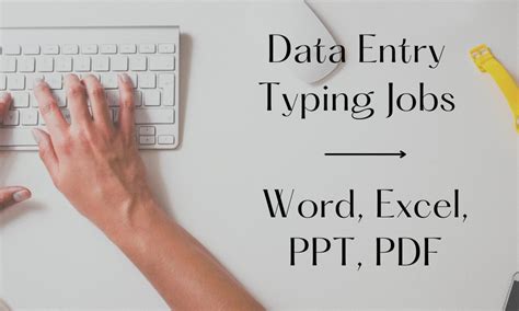 data entry word excel pdf ppt