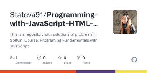 GitHub Stateva91 Programming With JavaScript HTML CSS This Is A Repository With Solutions Of