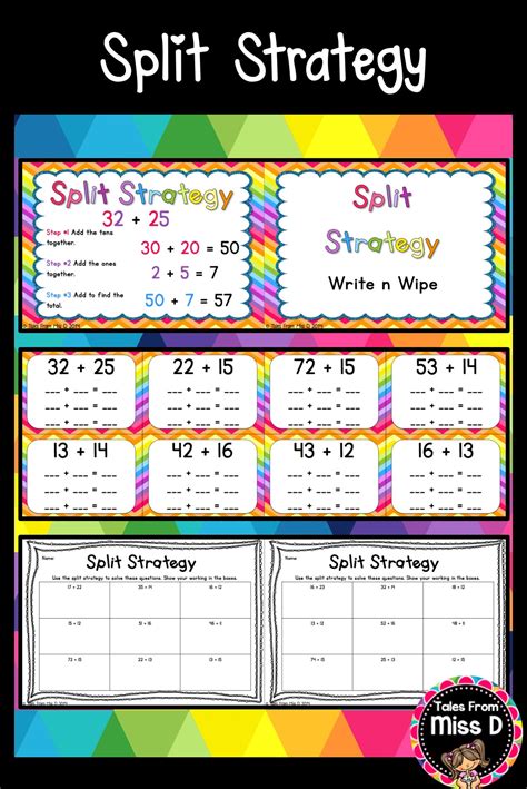 This pack will help you teach the Split Strategy for Addition to your ...