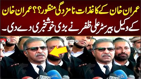 عمران خان کے کاغذات نامزدگی منظور؟عمران خان کے وکیل بیرسٹر علی ظفر نے