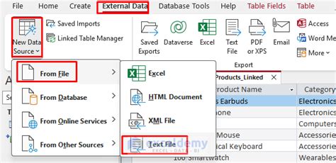 Importing And Linking Data From Excel And Other Sources In Access