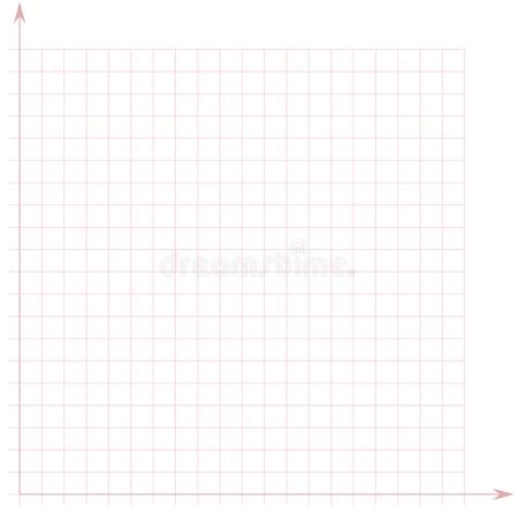 Grid Paper Mathematical Graph Cartesian Coordinate System With X Axis Y Axis Stock Vector