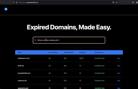 I Made A Simple Search Engine For Expired Domains Rsideproject