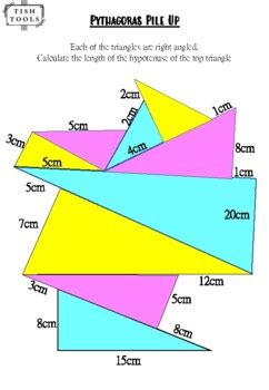 Pythagoras Pile Up Worksheet By Tish Tools AU TPT
