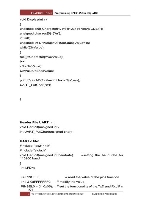 Analog To Digital Conversion Adc Programming In Lpc2148 Pdf