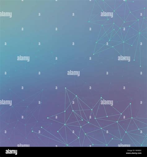 Futuristic Technology Background Molecule And Communication Connected Lines With Dots Vector