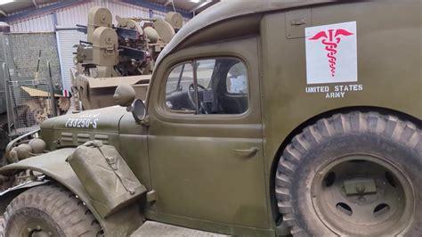 Dodge Wc54 Ambulance 3⁄4 Ton 4 X 4 G 502 Close Up At The