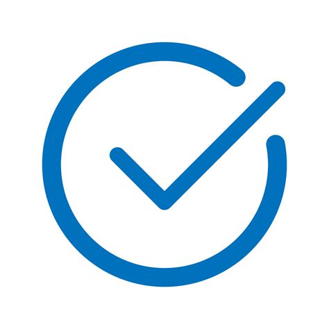 Línea De Icono De Marca De Verificación Aislada En Fondo Blanco Icono