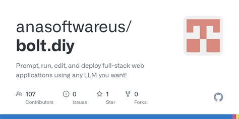 github anasoftwareus bolt diy prompt run edit and deploy full