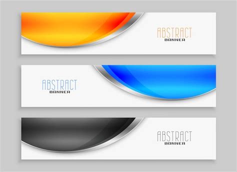 Free Vector Modern And Abstract Wide Website Header Template For Business Information
