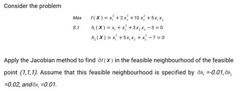 Solved Consider The Problem Max S T Chegg Com