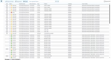 collaboratemd retrieve hl7 messages claims and demographics kipu