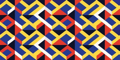 Seamless Geometric Pattern Featuring Interlocking Triangles 54588108