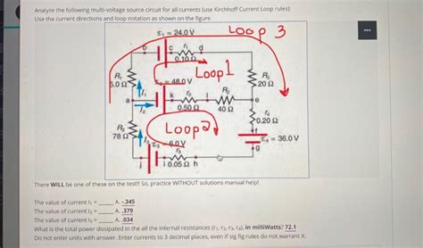 Solved Analyze The Following Multi Voltage Source Circuit Chegg Com