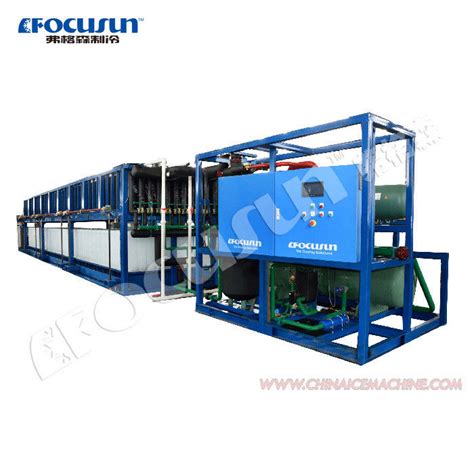 Danfoss Expansion Valve Industrial Ice Block Maker With Plc Touch