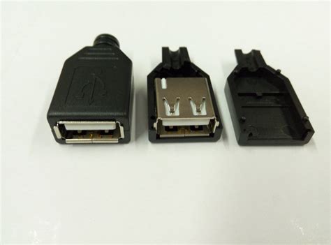 Kit P S Conector Usb Femea Para Montar Cabos Mercado Livre