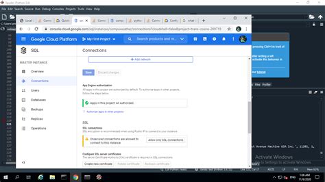 Connection Timing Out When Accessing Gcloud Mysql From Python Stack Overflow