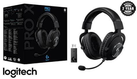 Logitech G PRO X Wireless Gaming Headset With Blue VO CE USB LIGHTSPEED Wireless Adapter