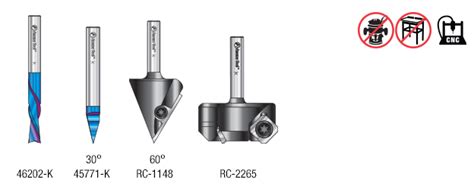 Ams 237 4 Pc Cnc Starter Pack 1 4 Inch Shank Cnc Router Bits Cnc Router Bit Sets Industrial