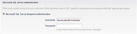 How To Resolve Error With Sql Authentication Warning Barracuda Campus