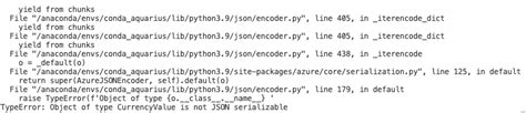 formrecognizer prebuilt invoice currency is not json serializable
