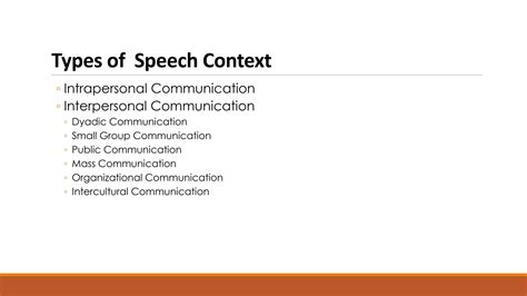 SOLUTION Types Of Speech Context 1 Studypool