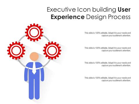 Executive Icon Building User Experience Design Process Presentation