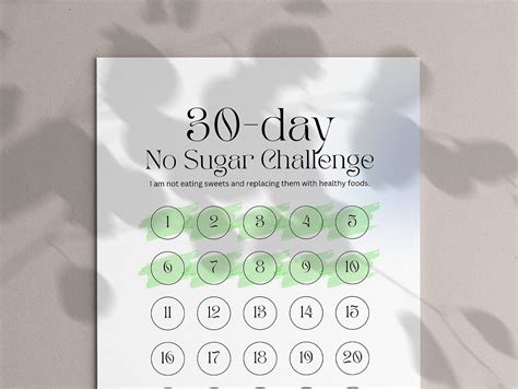 Day No Sugar Challenge Digital Fitness Guide Printable No Sugar Challenge Atomic Habits Etsy