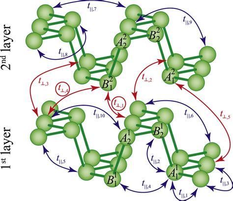 schematic representation of the intralayer and interlayer