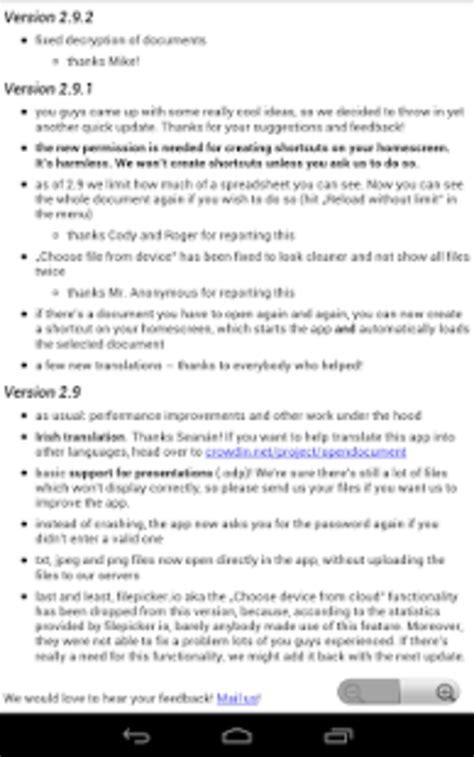 Android 용 Libreoffice Openoffice Document Reader Odf Apk 다운로드
