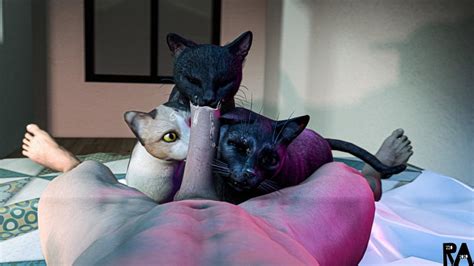 Rule 34 169 3d A Cat Is Fine Too Absurd Res Ambiguous Gender Barefoot Bed Between Legs Big