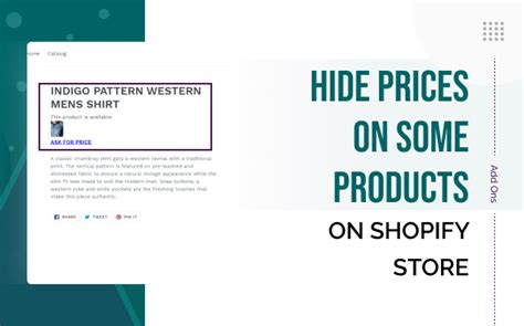 Hide Price Of Some Products On Category Pages Shopify Store