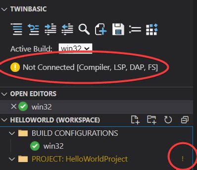 Compiler Not Connected Issue Twinbasic Twinbasic GitHub