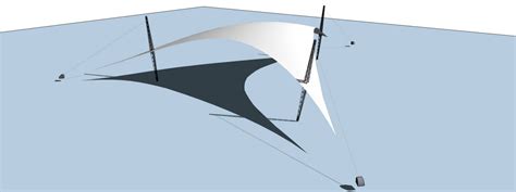 Modern Canopies In Sketchup Part 1 Sail Canopy Surface