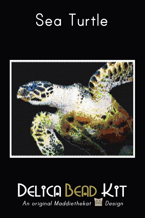 Sea Turtle Larger Peyote Bead Pattern Pdf Maddiethekat Designs