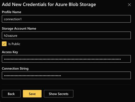 Import Azure Blob Storage Data H2O Drive