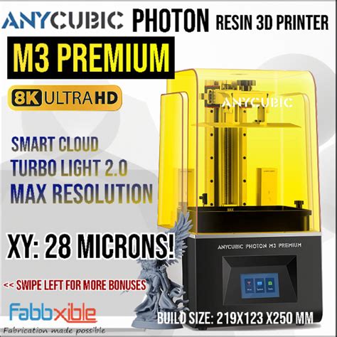 Anycubic Photon M3 Premium 8k Highest Resolution Resin 3d Printer Shopee Malaysia