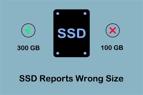 SSD Reports Wrong Size Use Professional Tools To Fix It Easily