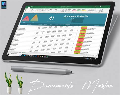 Document Tracking Matrix Template Document Organizer Document Tracker Document Storage File