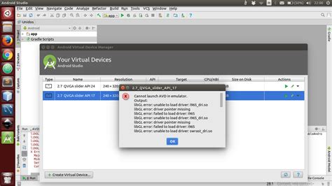 java Erro ao emular AVD no android studio Stack Overflow em Português
