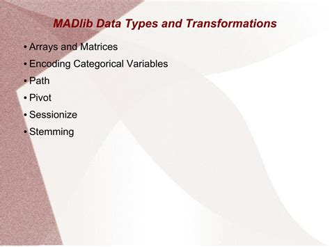 Ppt Apache Madlib Aiml Powerpoint Presentation Free Download Id