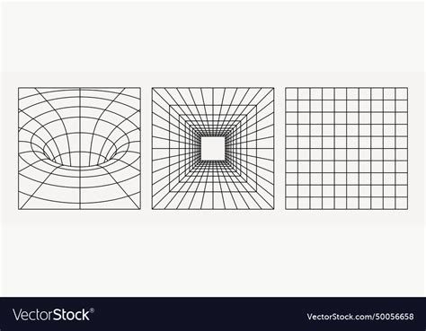 Geometry Wireframe Grid Backgrounds In Neon Pink Vector Image