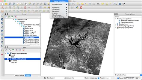 Calculating Landsat NDVI Images Using QGIS Geographic Information Systems Stack Exchange