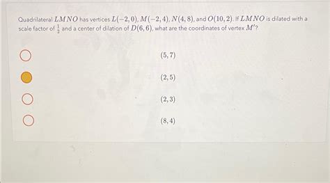 Solved Quadrilateral Lmno Has Vertices